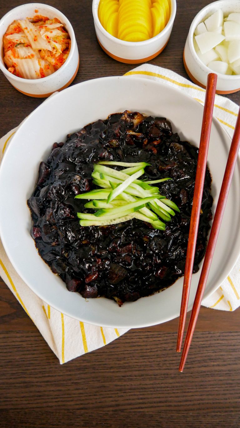 Jjajangmyeon Black Bean Noodles - Jecca Chantilly