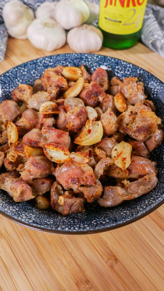 Korean Chicken Gizzard (Dak Dong Jib) - Jecca Chantilly