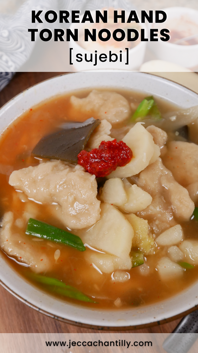 Sujebi Noodles Recipe - 수제비 - Jecca Chantilly