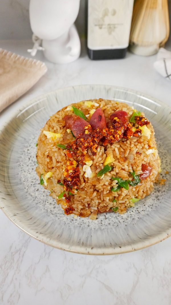 Lap Cheong (Chinese Sausage) Fried Rice - Jecca Chantilly