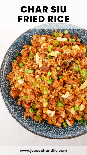 Char Siu Fried Rice [Chinese Pork Fried Rice] - Jecca Chantilly