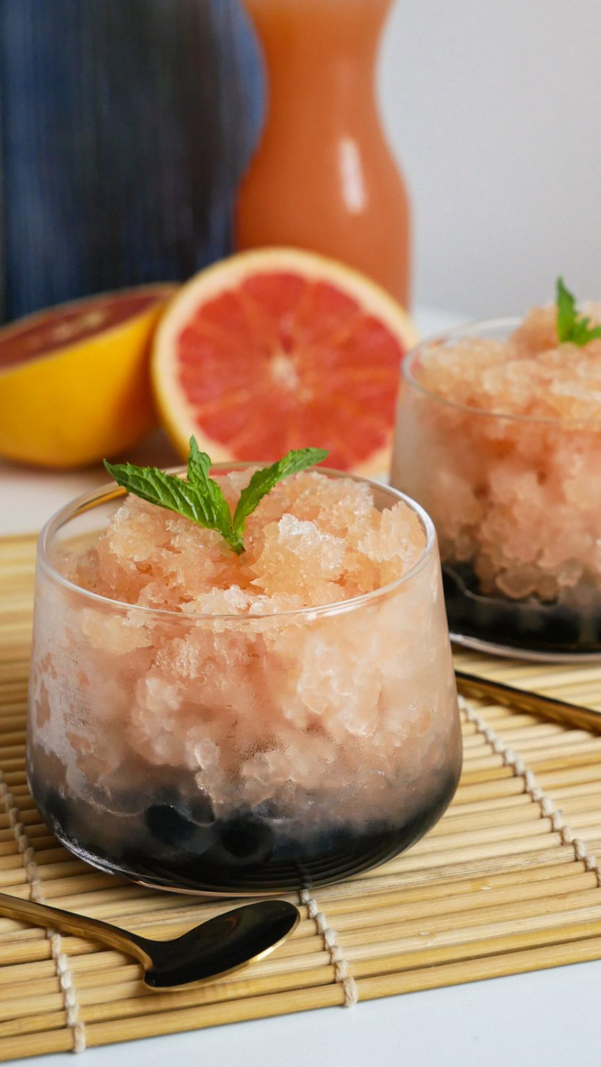 Grapefruit Green Tea Granita Bubble Tea - Jecca Chantilly