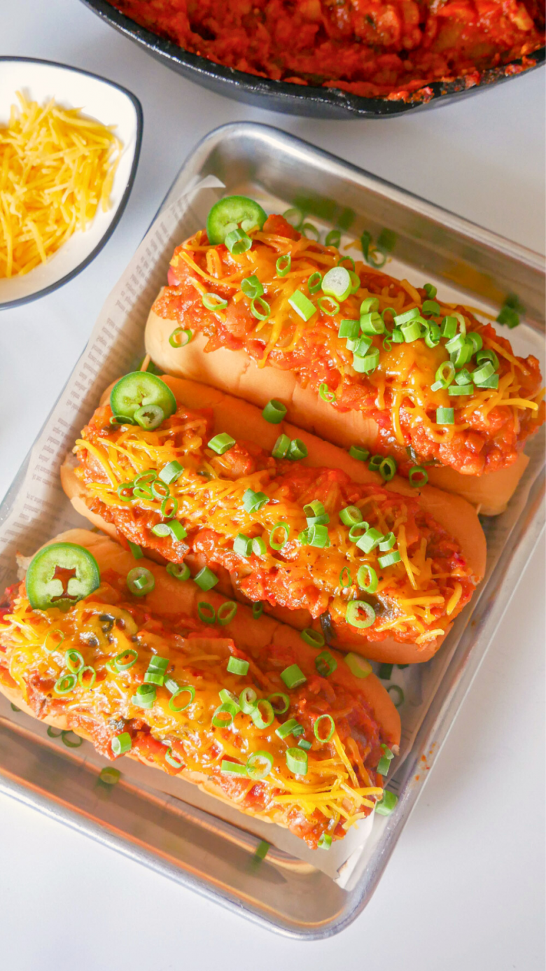 Kimchi Chili Hot Dogs Recipe - Jecca Chantilly