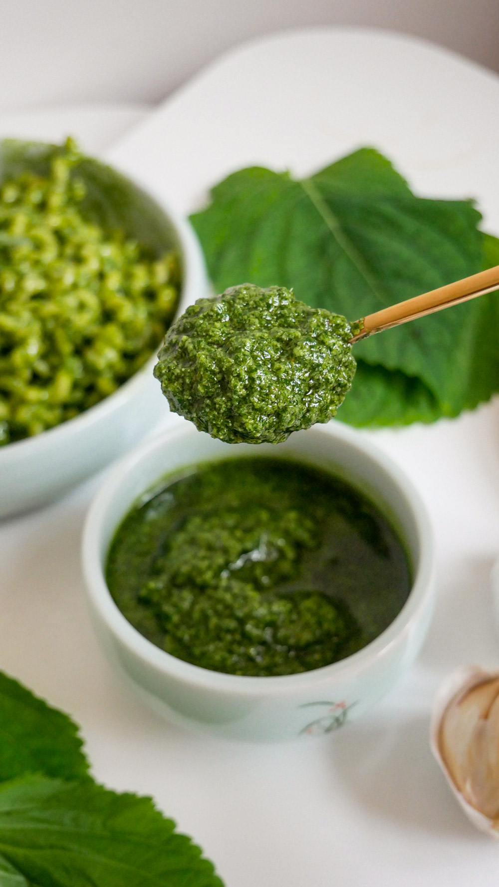 Perilla Pesto Recipe - Jecca Chantilly