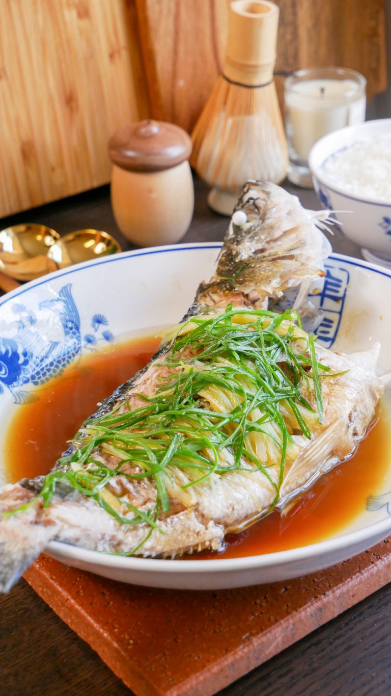 Chinese Steamed Fish with Ginger and Spring Onion Recipe - Jecca Chantilly