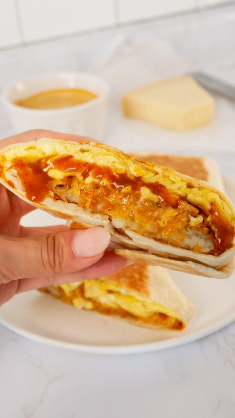 Homemade Breakfast Crunchwrap with Kimchi + Parmesan Crisp - Jecca ...