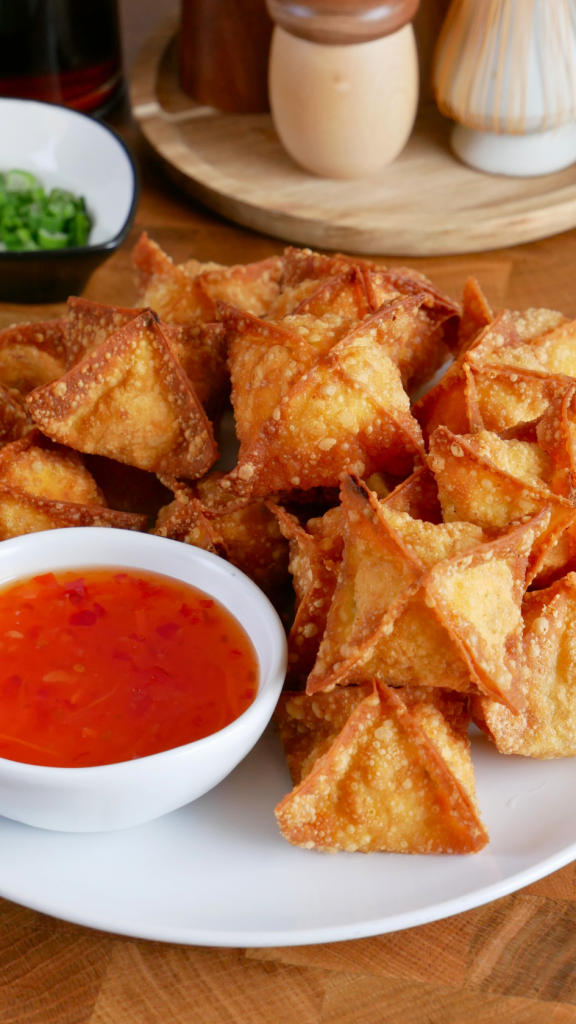 Crispy Fried Crab Rangoon Recipe - Jecca Chantilly
