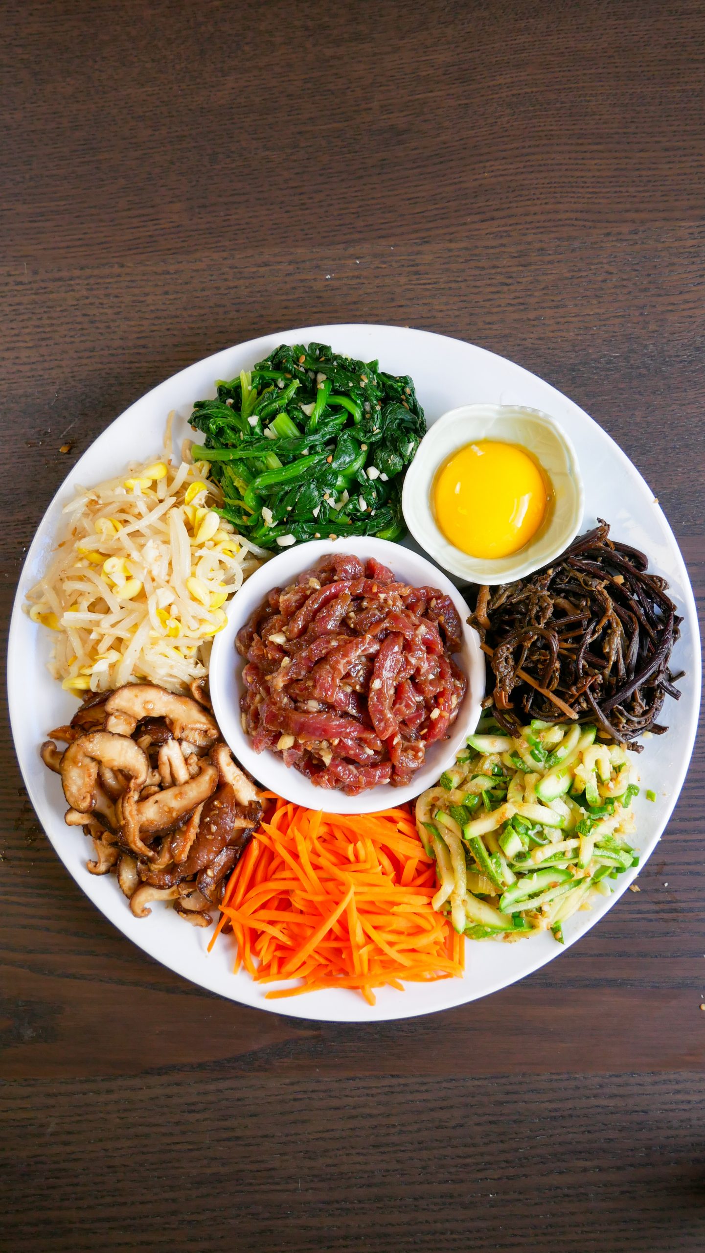 Beef Dolsot Bibimbap Recipe - 소고기 돌솥 비빔밥 (Stone Bowl Bibimbap) - Jecca Chantilly