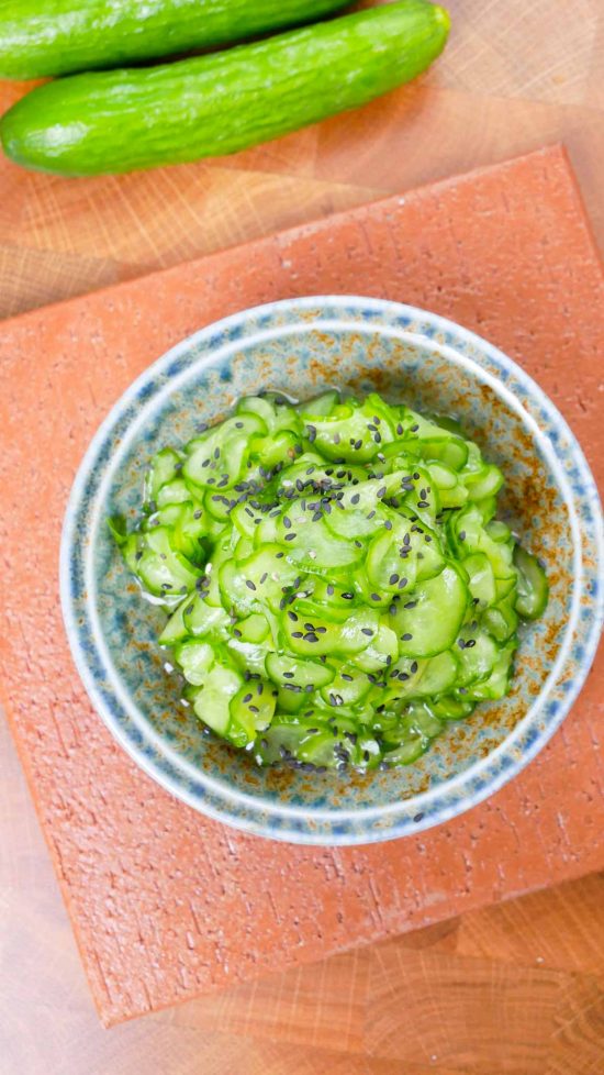 Quick Asian Pickled Cucumbers Recipe - Jecca Chantilly